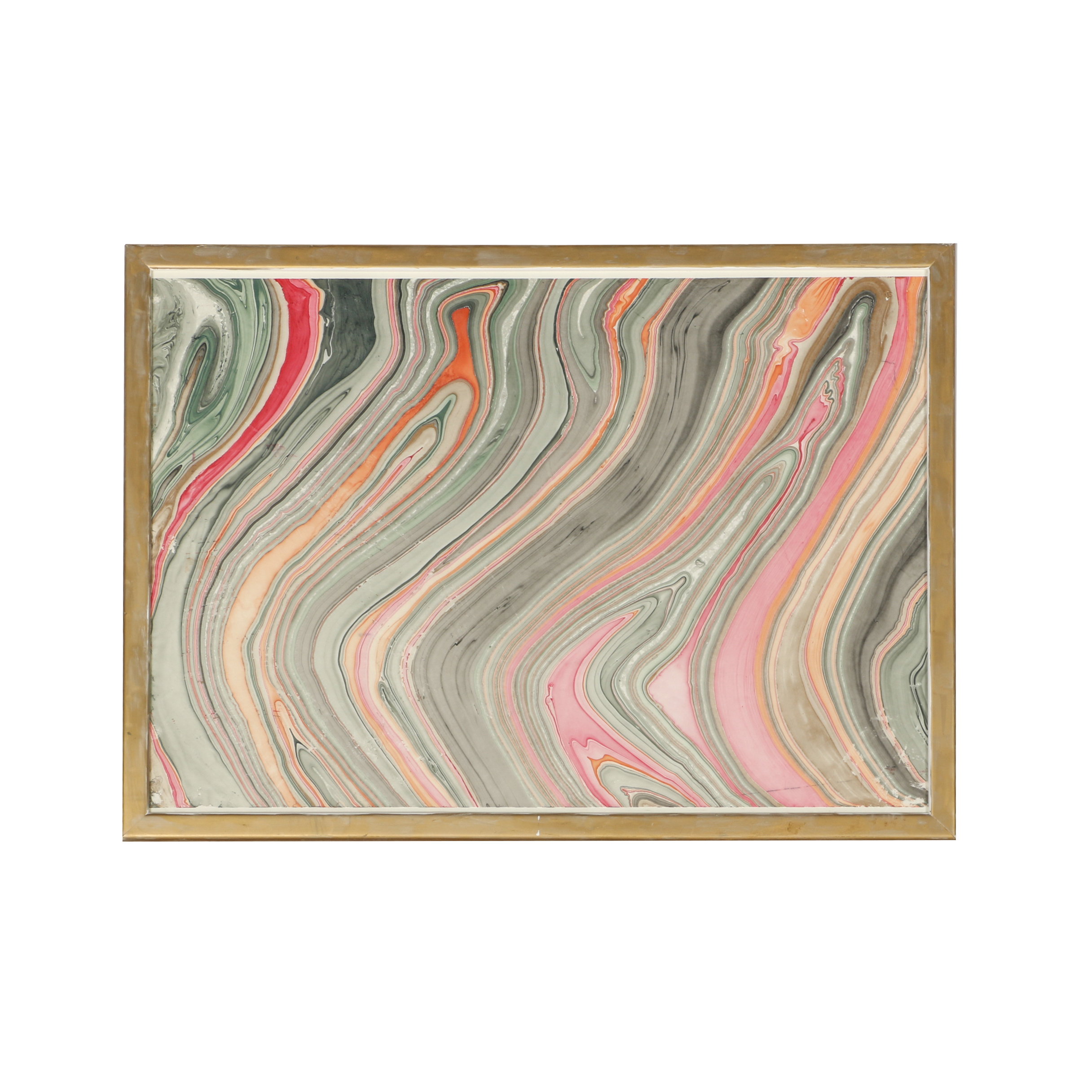 Original Water Marbled Painting | EBTH