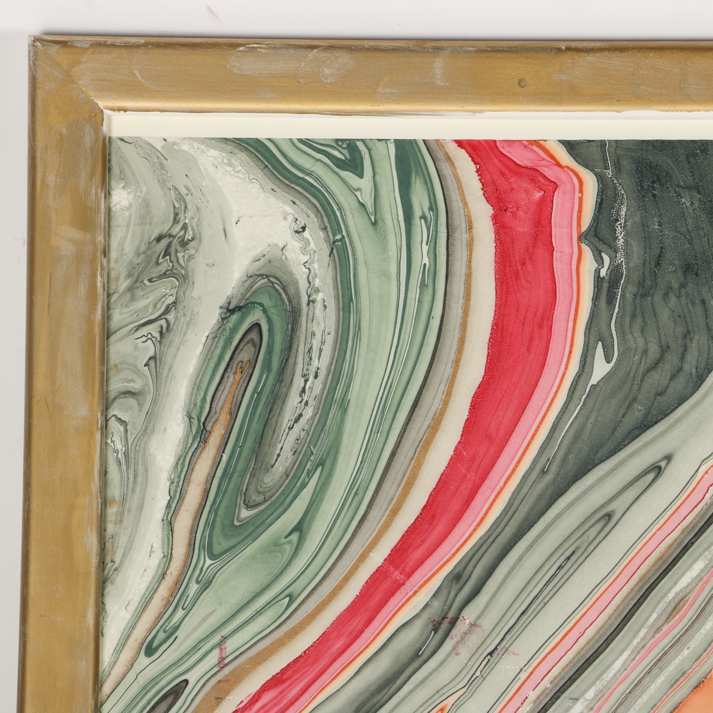 Original Water Marbled Painting | EBTH