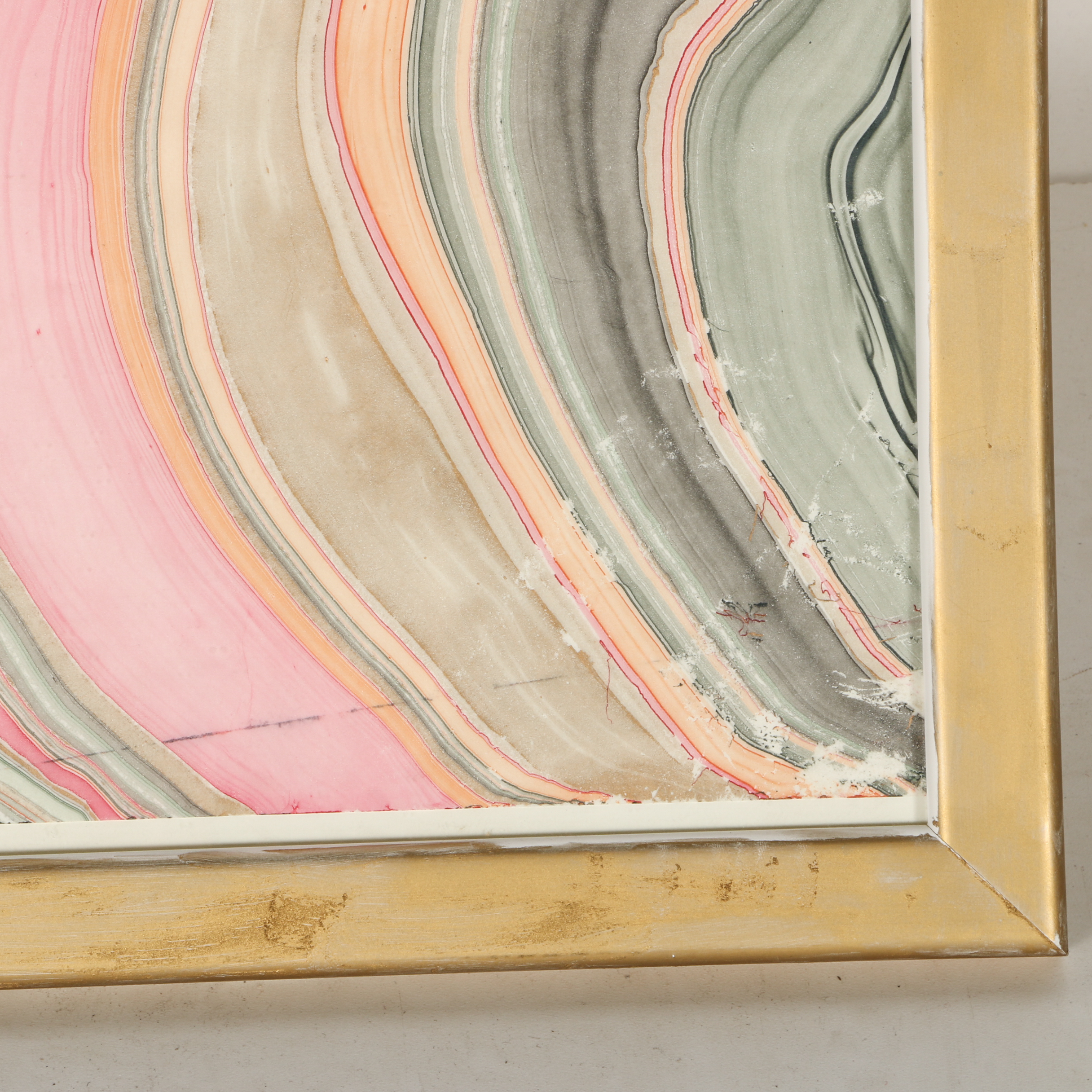 Original Water Marbled Painting | EBTH