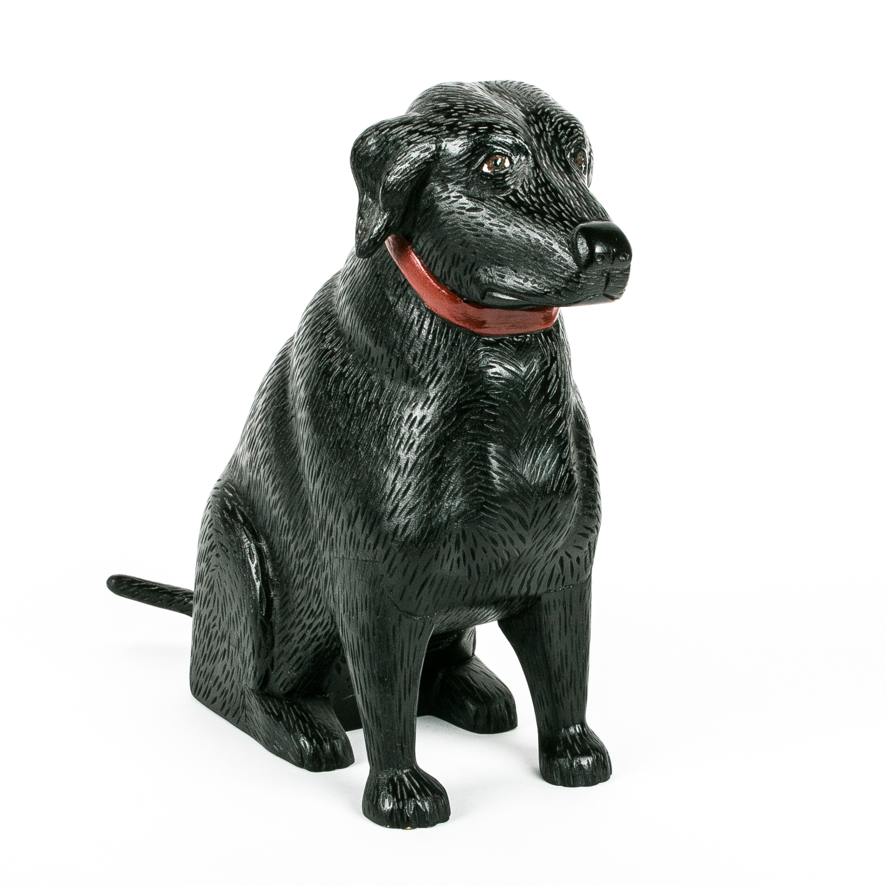 Stephen Huneck Hand Carved Black Labrador Retriever Sculpture | EBTH