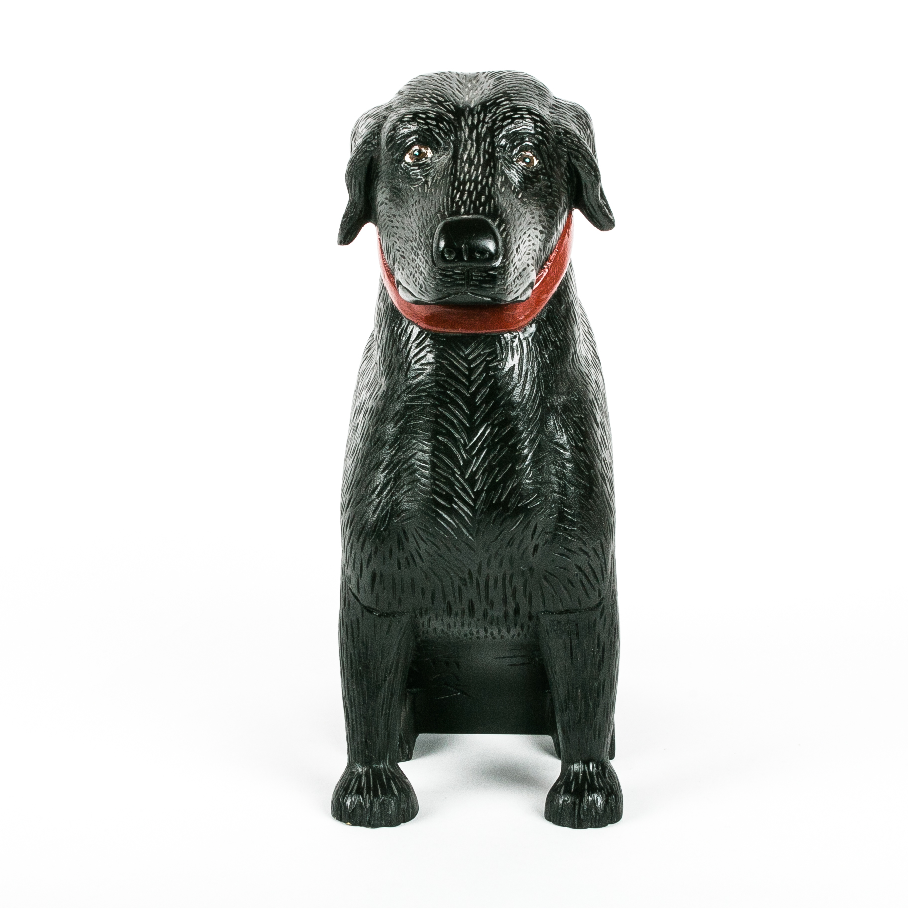 Stephen Huneck Hand Carved Black Labrador Retriever Sculpture | EBTH