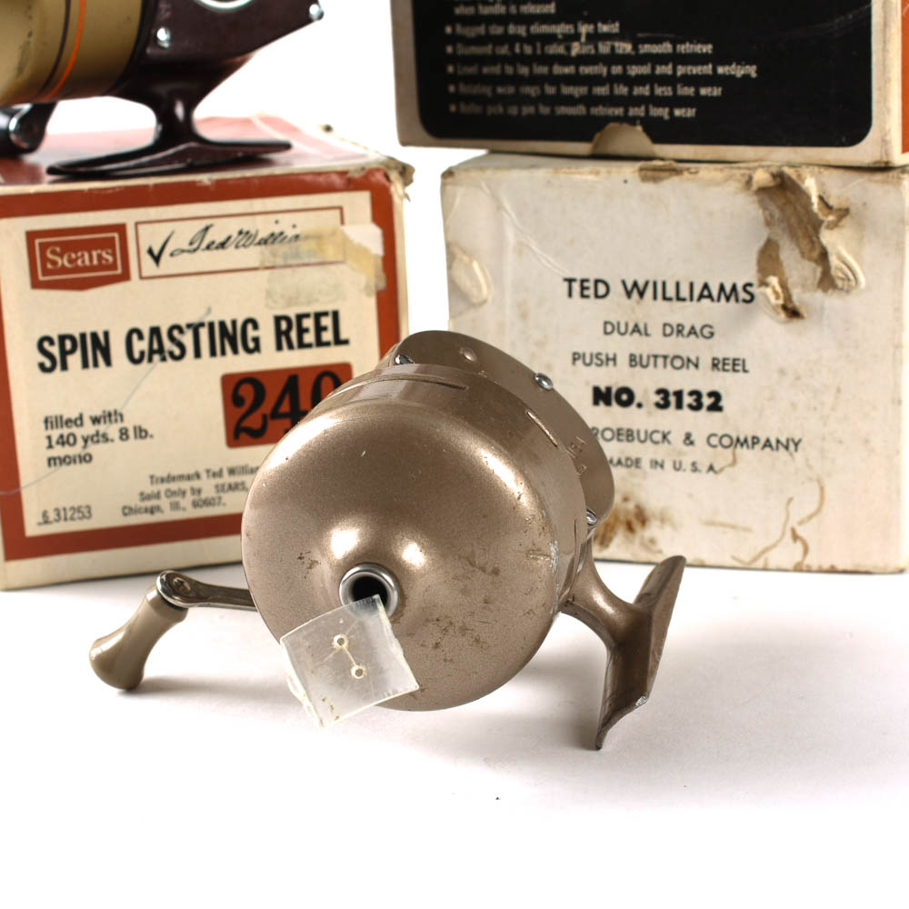 Vintage Sears Ted Williams Casting Reel Collection | EBTH