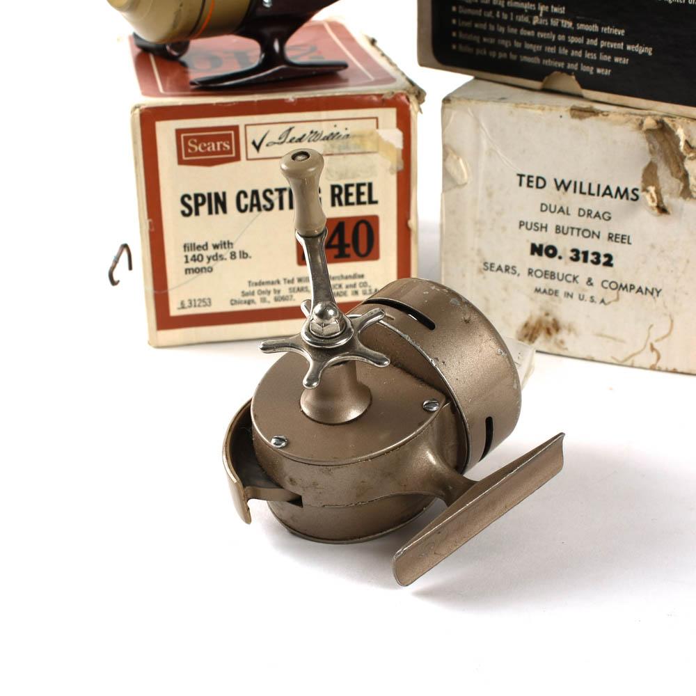 Vintage Sears Ted Williams Casting Reel Collection | EBTH