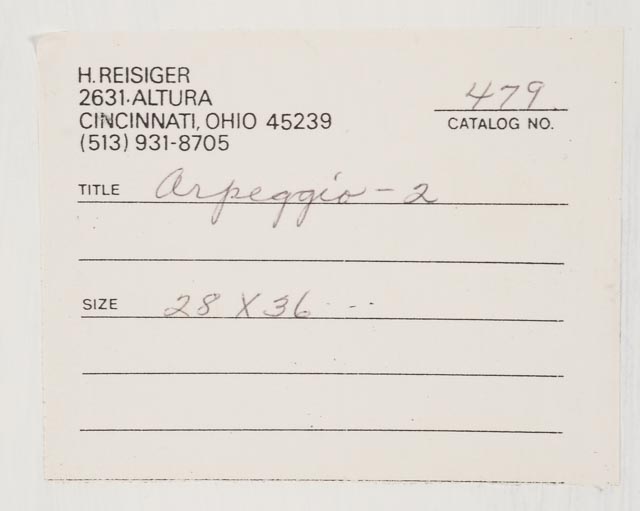 Harry Reisiger Original Acrylic Painting on Board "Arpeggio 2" | EBTH