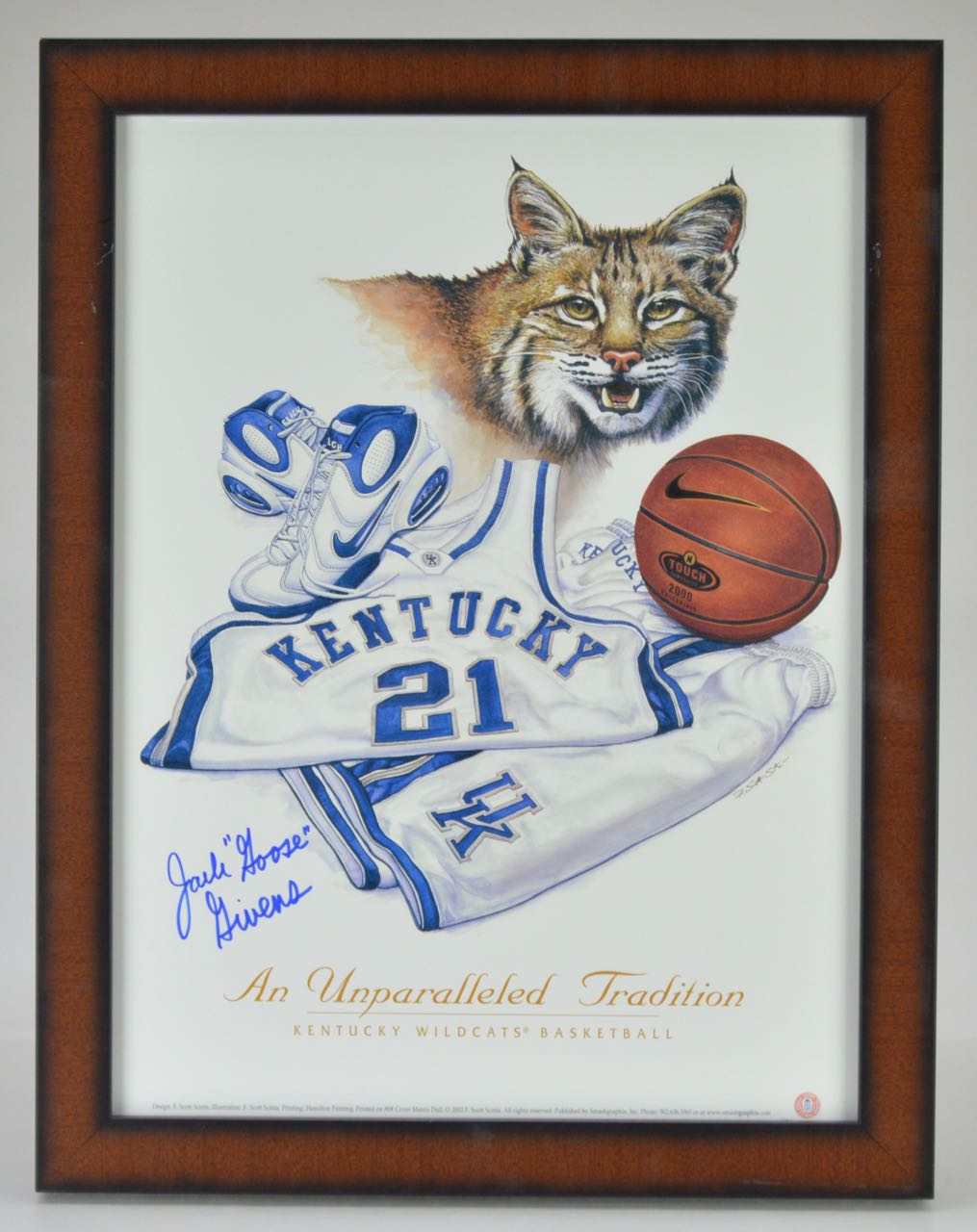 Framed Offset Lithograph "An Unparalleled Tradition Kentucky Wildcats ...