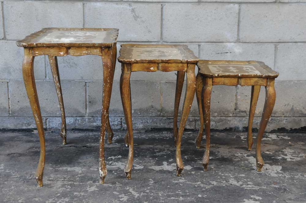 Vintage Italian Florentine Nesting Tables | EBTH