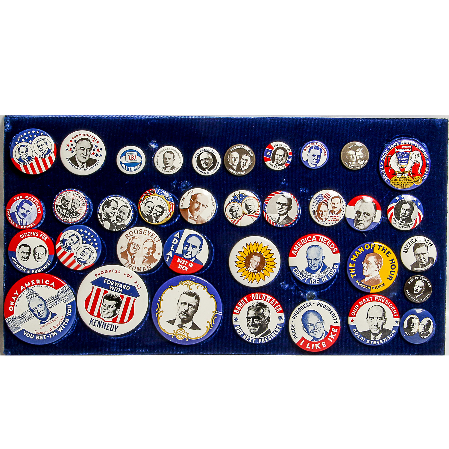Collection of Republican and Democratic Political Pins | EBTH