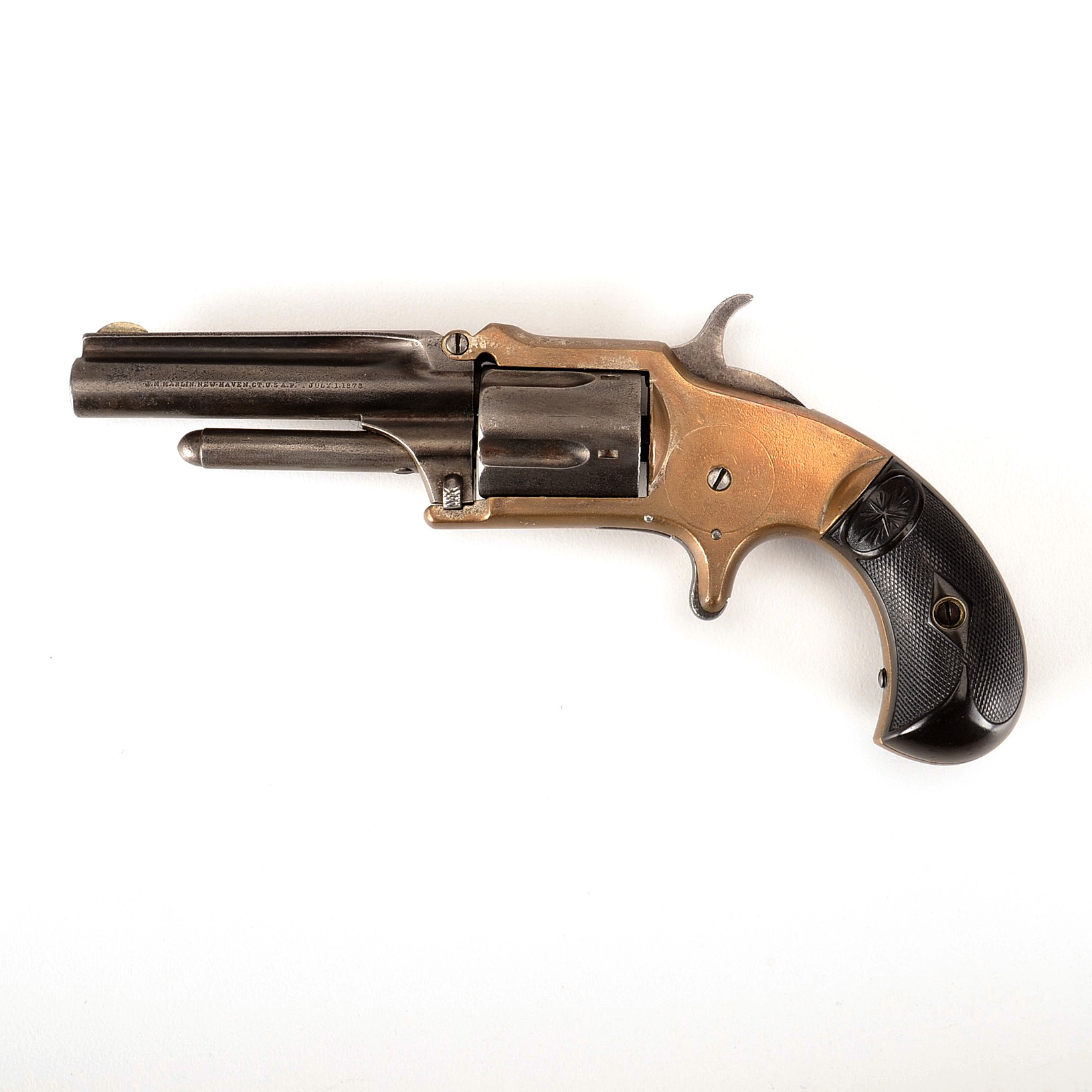 Antique Marlin No 32 standard 1875 pocket revolver | EBTH