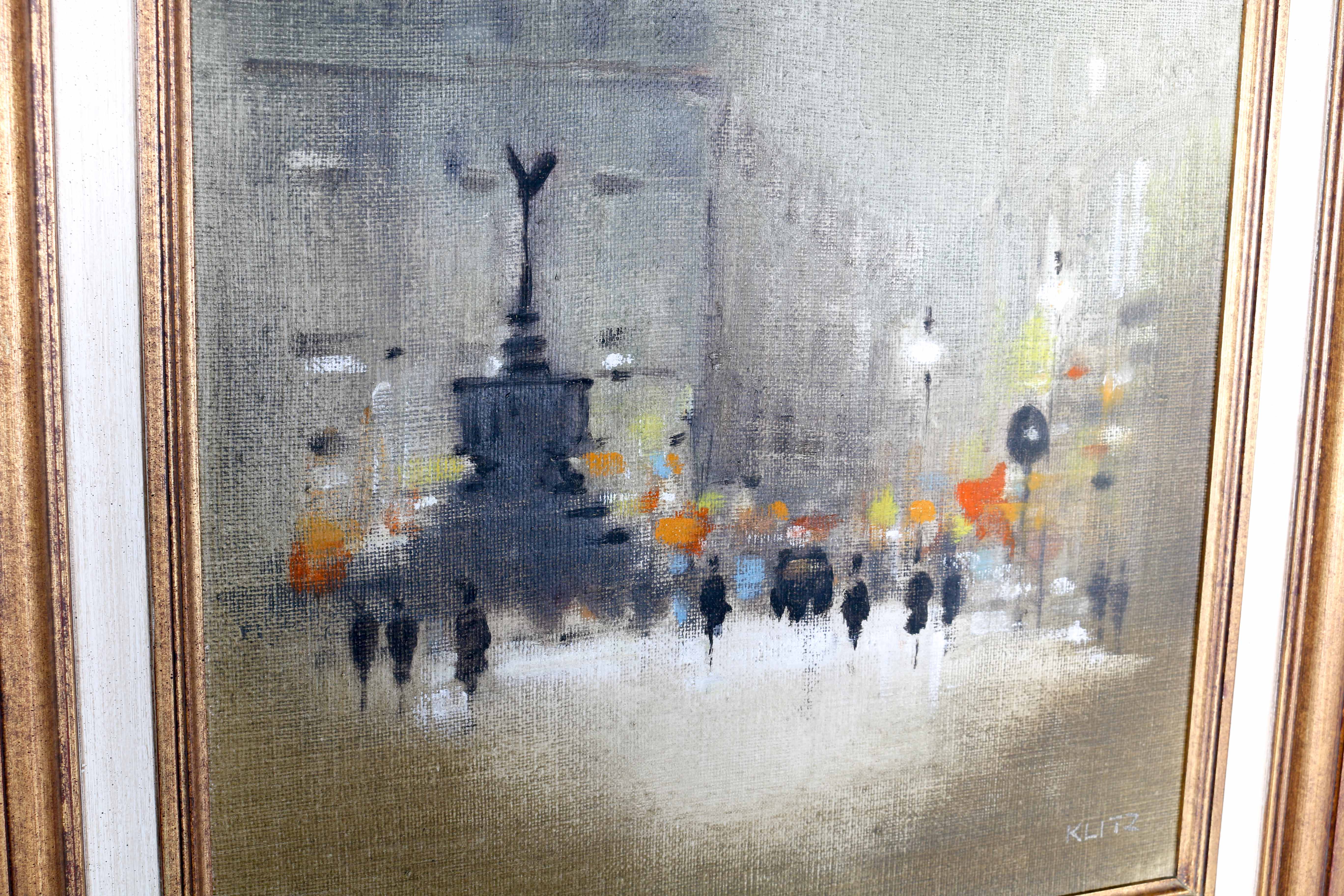 1970 Impressionist Oil Painting on Burlap by Anthony Klitz | EBTH