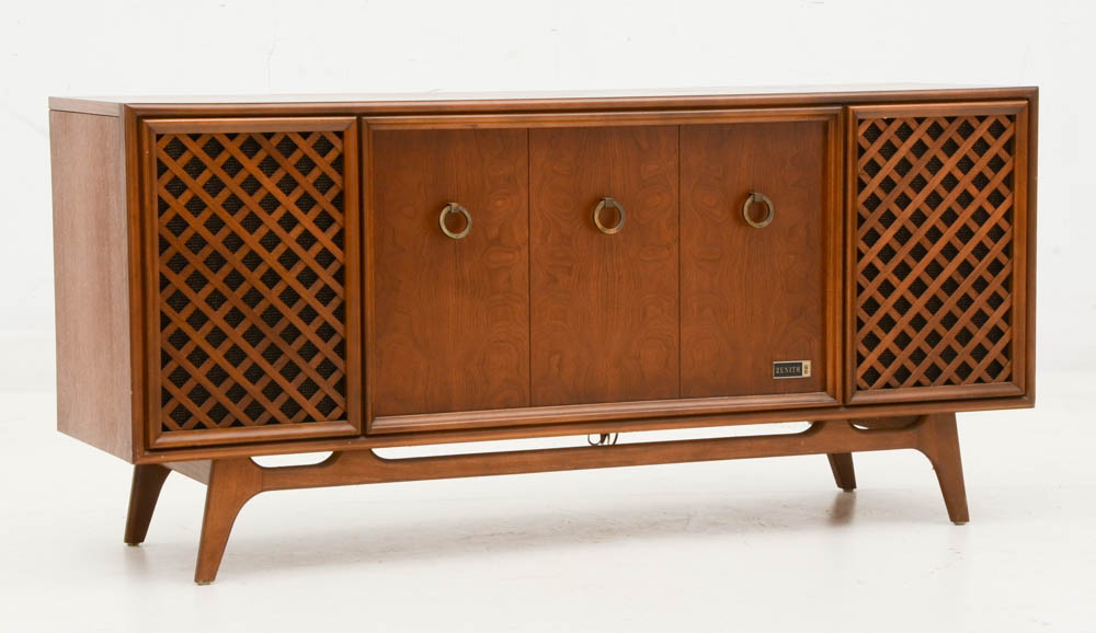 Mid-Century Zenith Stereo Phonograph Console | EBTH
