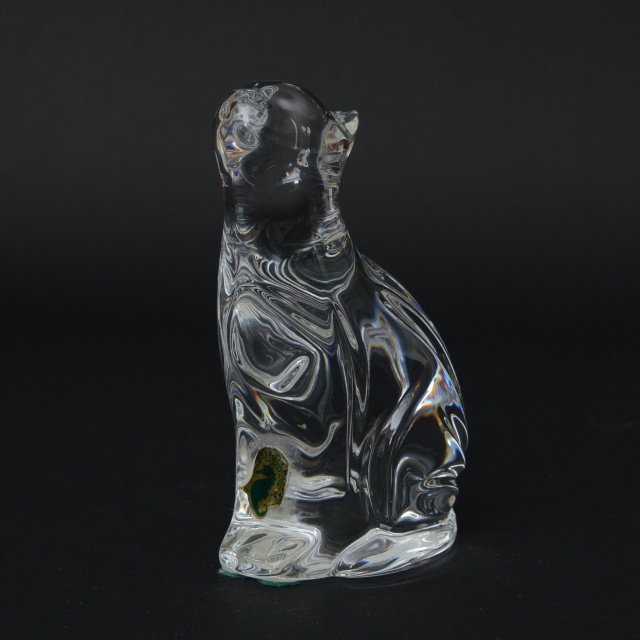 Waterford Crystal Cat Figurine | EBTH
