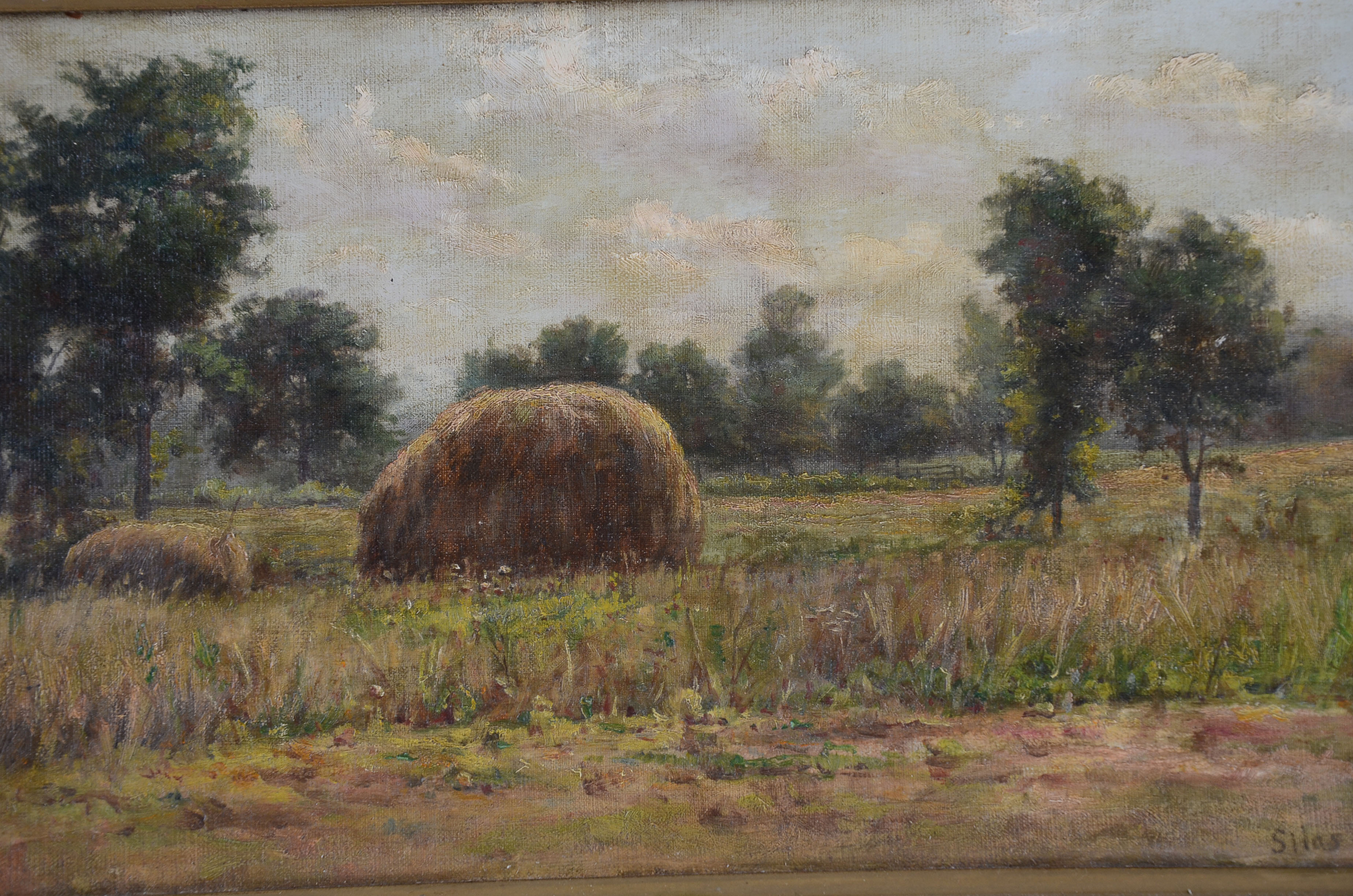 Silas Martin Original 19th Century Oil Painting on Canvas | EBTH