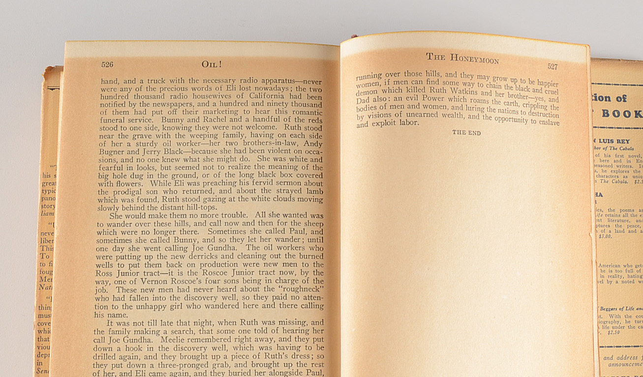 1927 "Oil!" By Upton Sinclair | EBTH