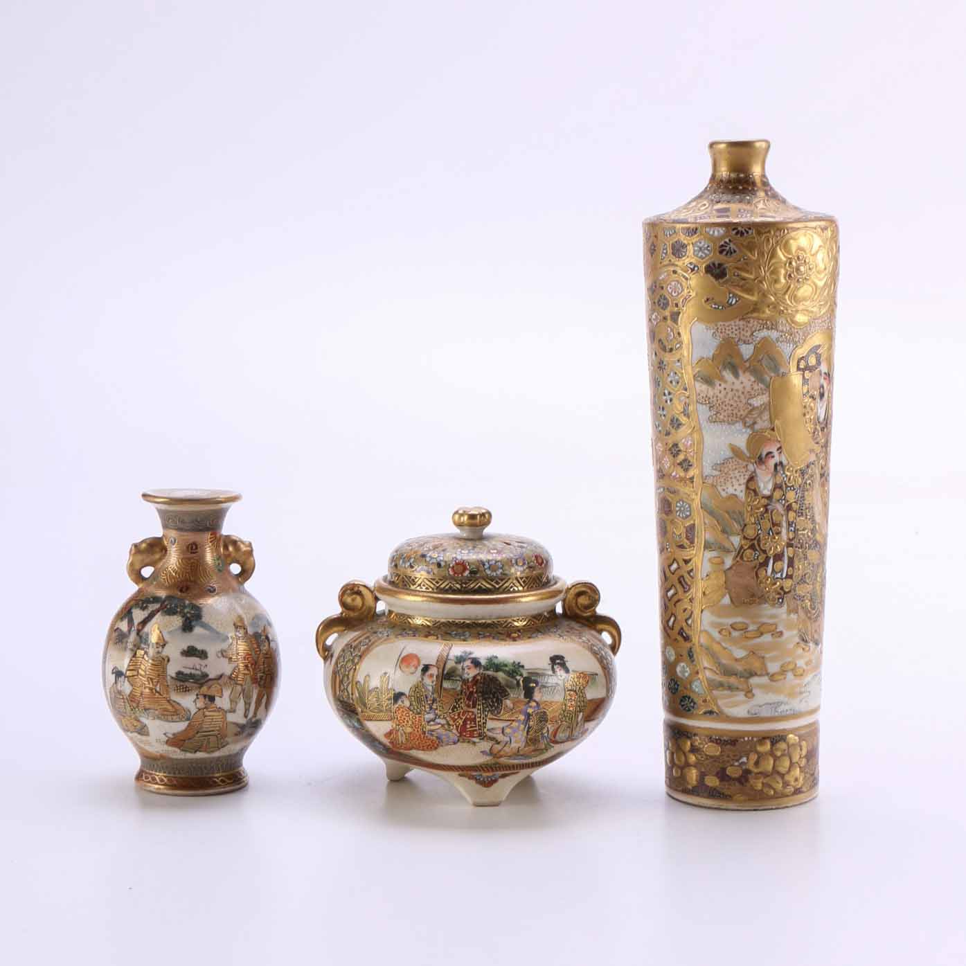 Collection of Fine Japanese Satsuma Stoneware | EBTH