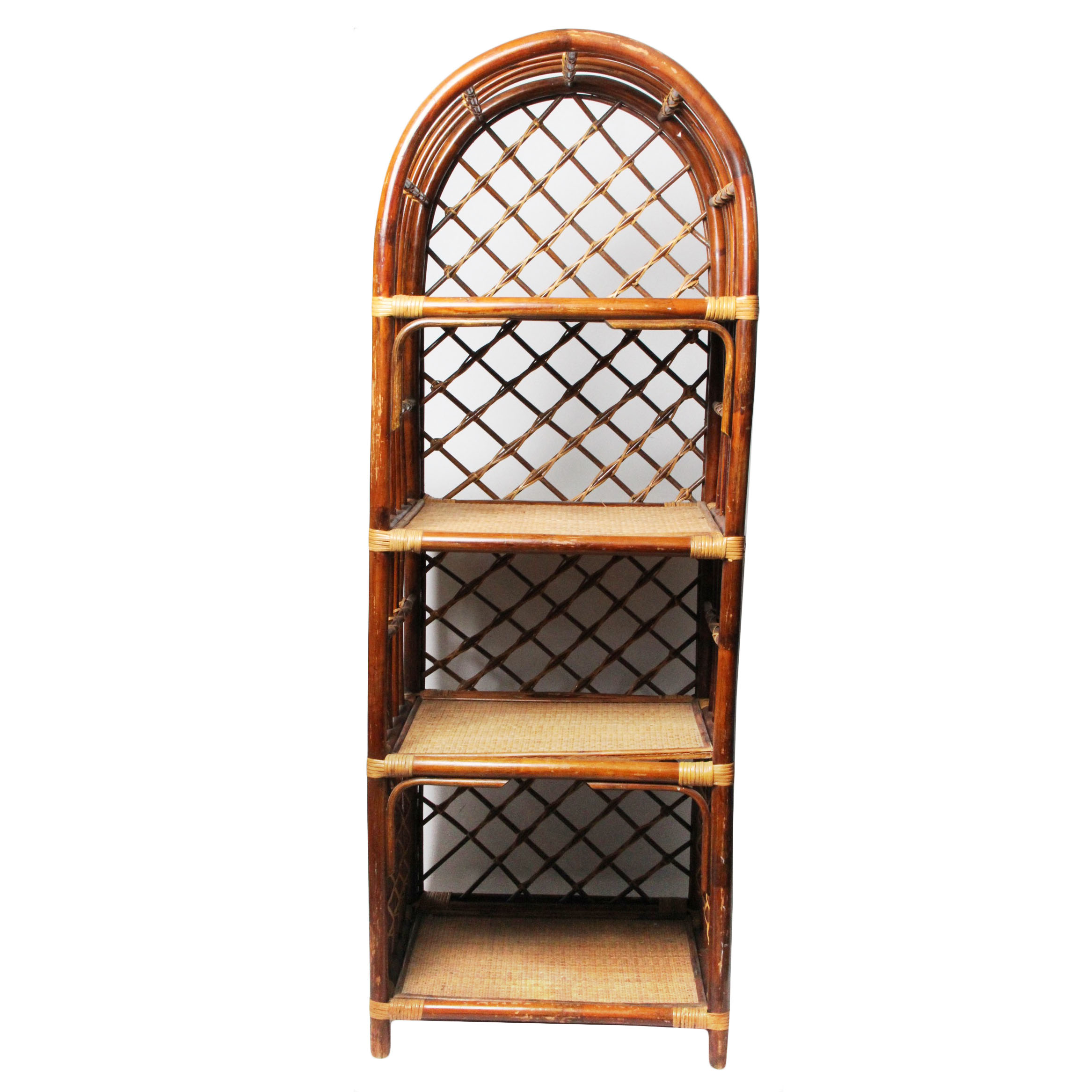 Rattan Dome Top Shelving Unit | EBTH