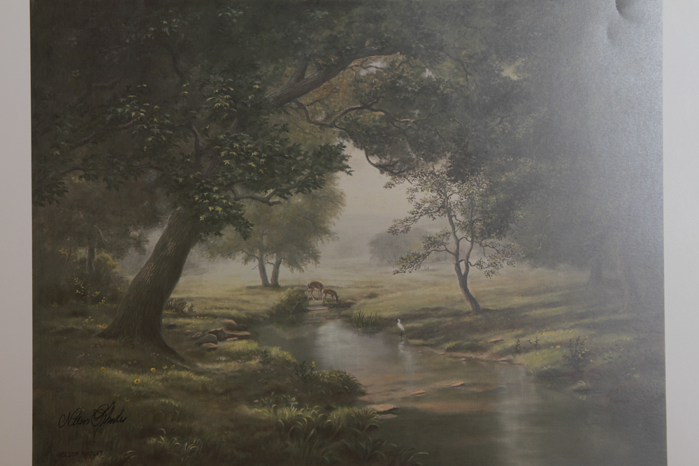 Nelson Rhodes Limited Edition Offset Lithograph "Summer's Rendezvous ...