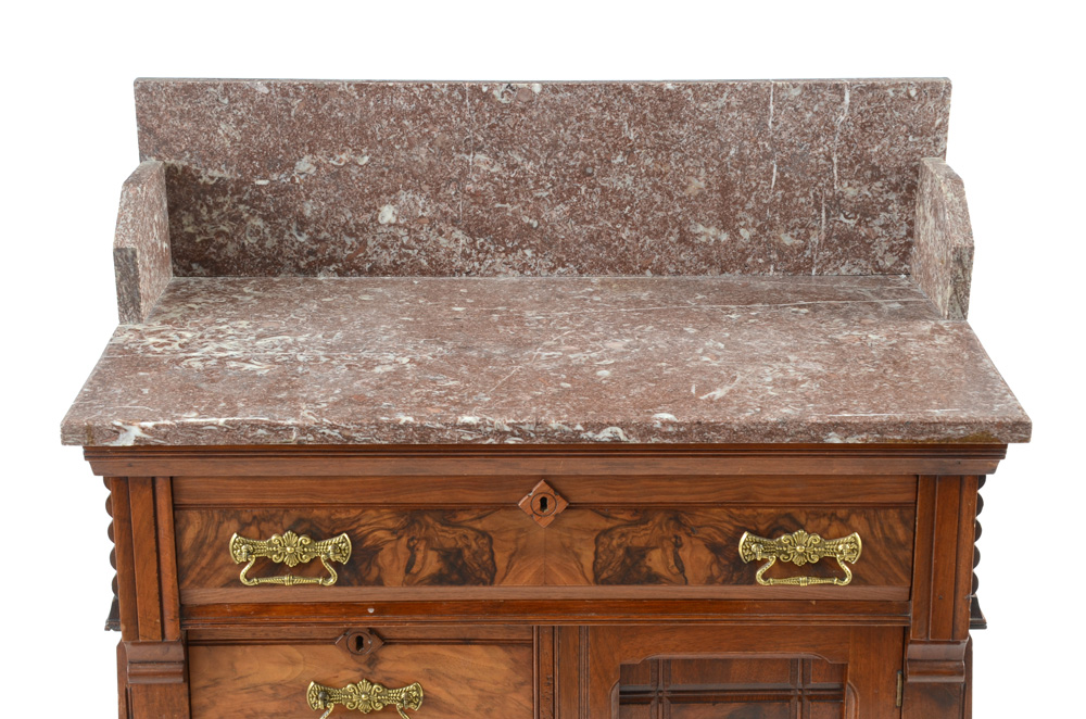Antique Marble Top Wash Stand | EBTH