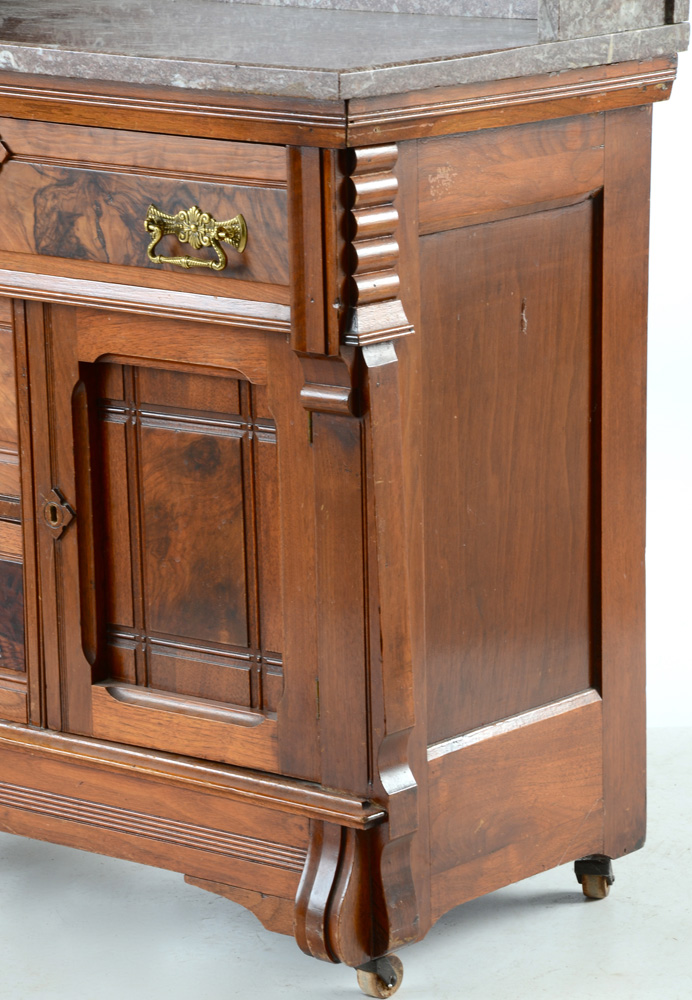 Antique Marble Top Wash Stand | EBTH