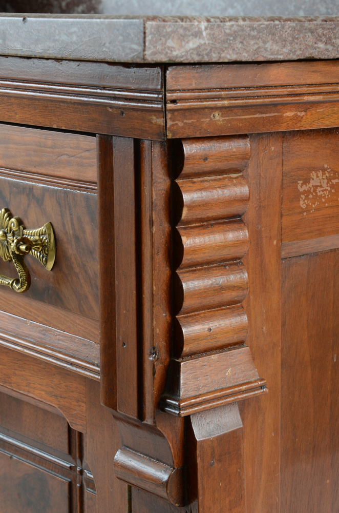 Antique Marble Top Wash Stand | EBTH