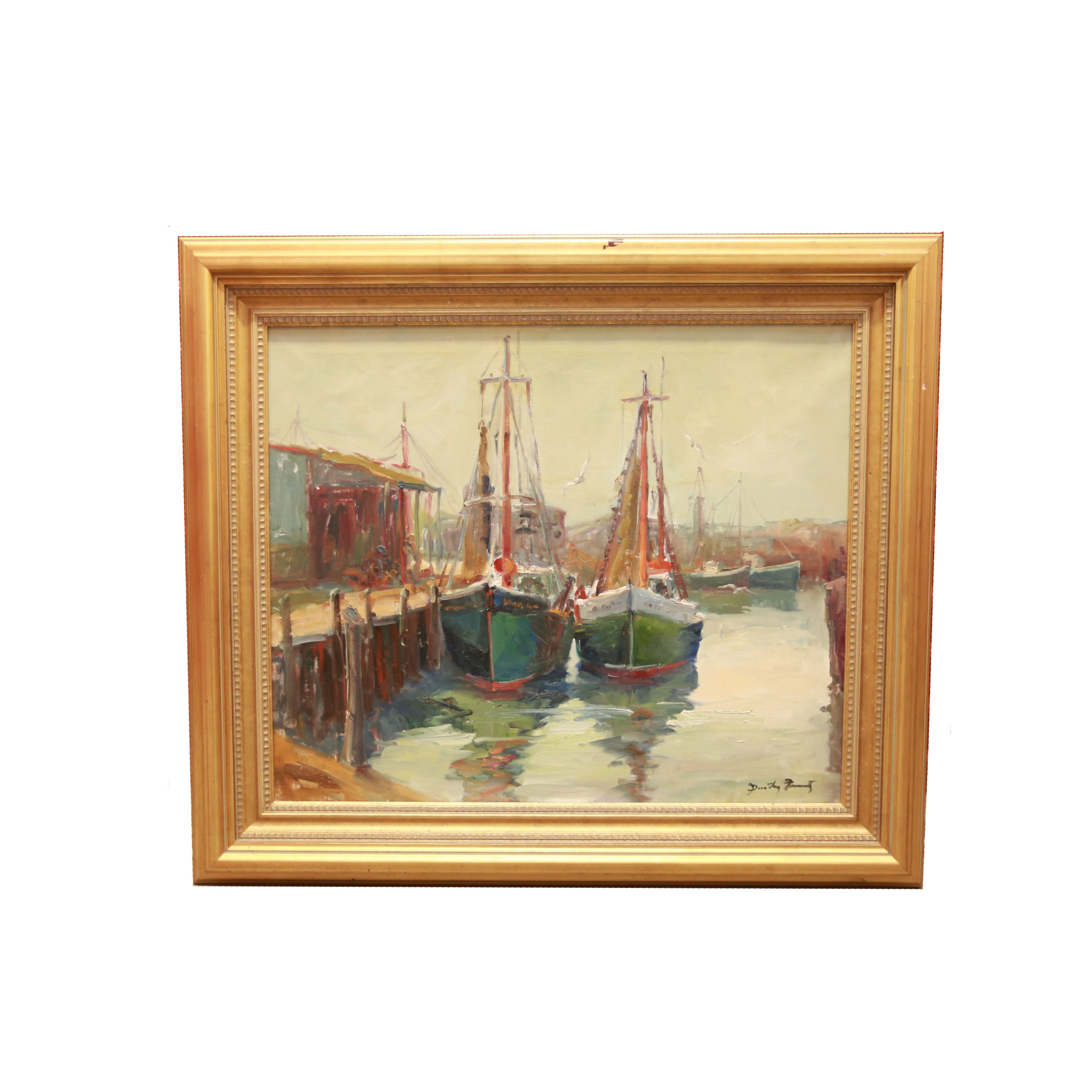 Dorothy Frantz Signed Original Oil Painting "A Quiet Sunday Morning" | EBTH