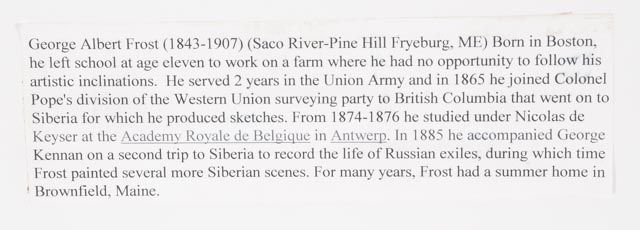 George Albert Frost Antique Original Oil on Canvas "A New England ...