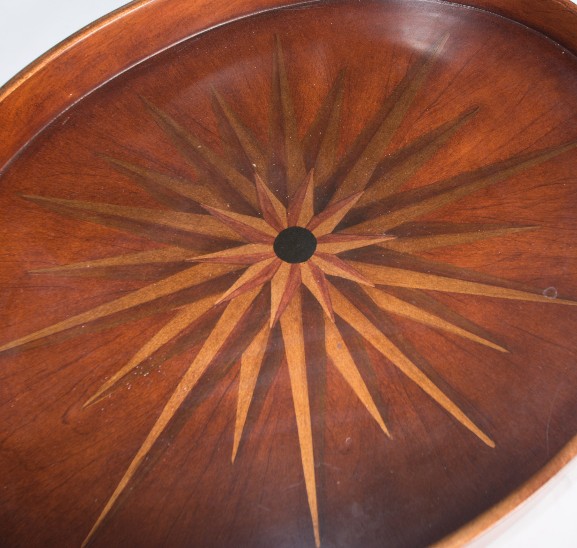 Inlaid Wood Tray Table | EBTH