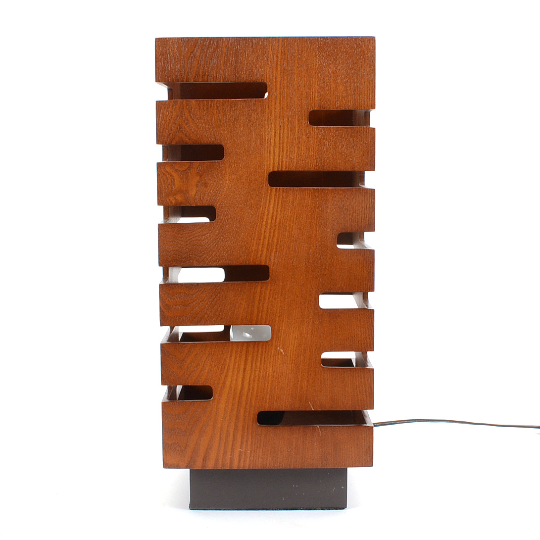 Mid Century Modern Shadow Box Lamp | EBTH