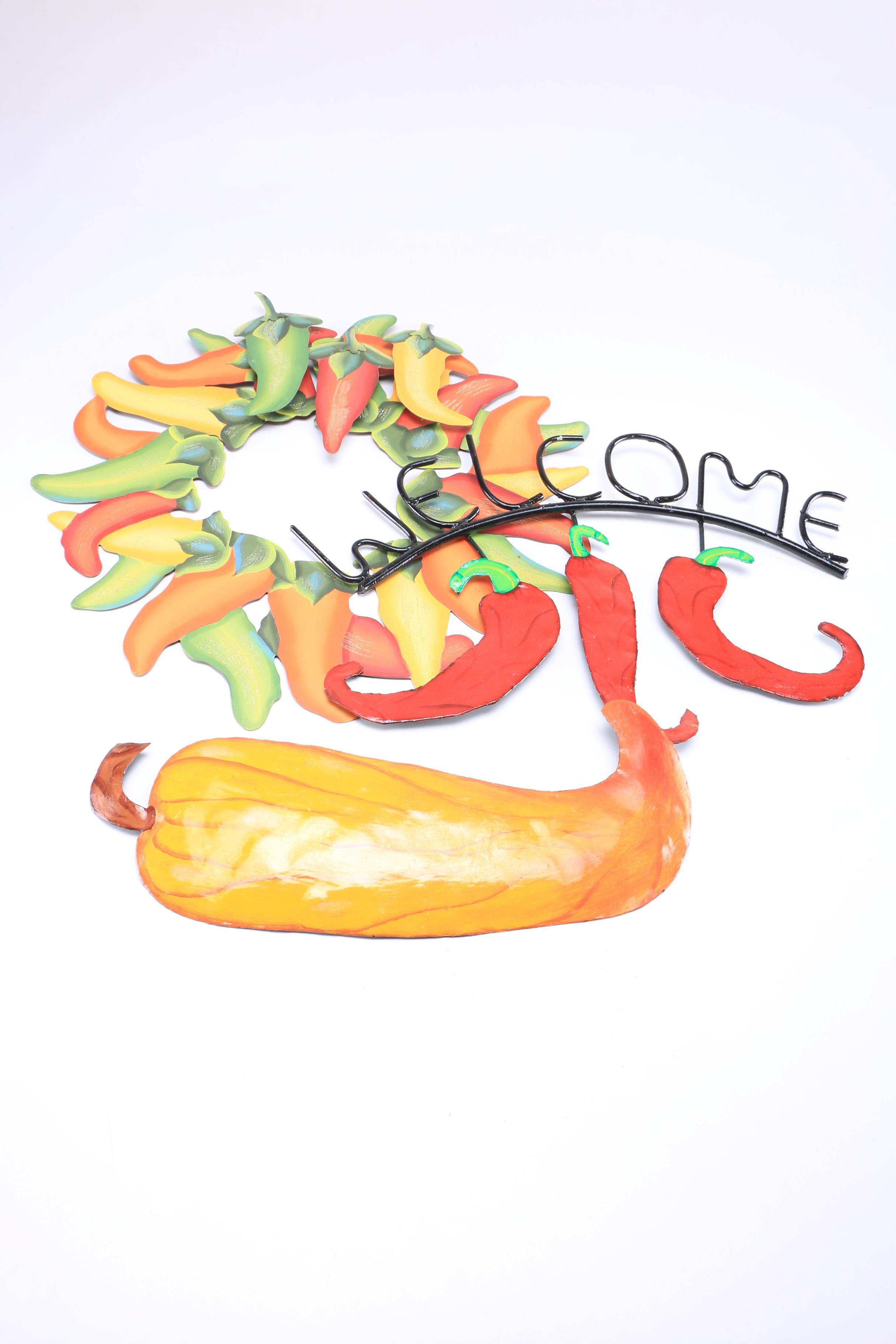 Collection of Chili Themed Décor Items | EBTH