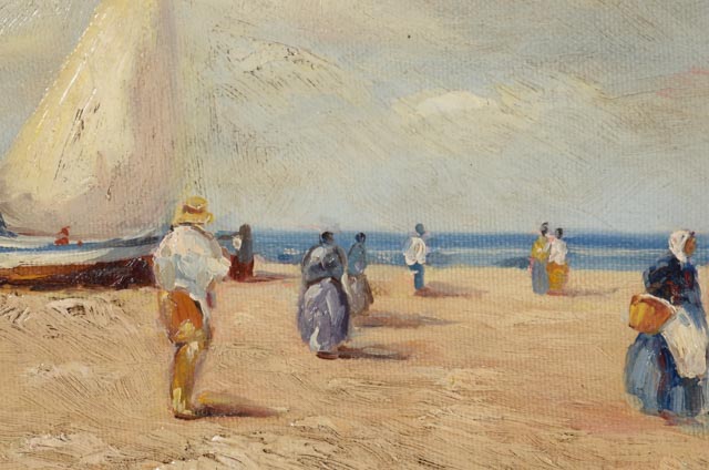 F. Huber Original Oil Painting on Canvas | EBTH