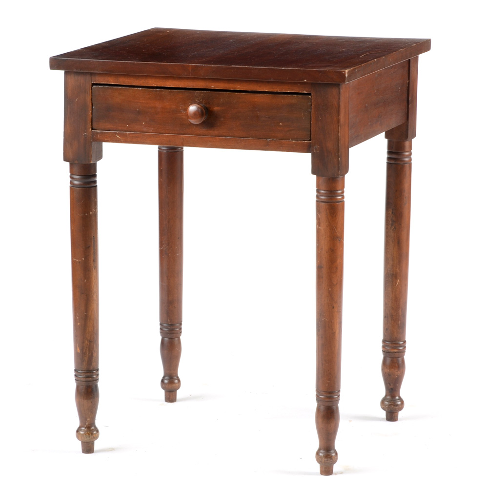 Cherry One-Drawer Stand | EBTH