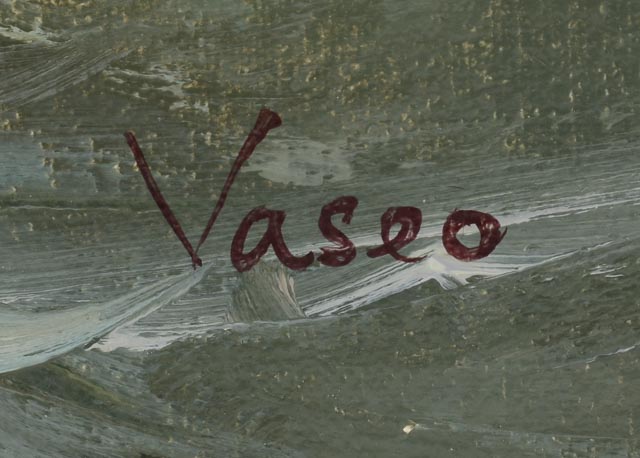 Vaseo Vintage Oil Painting on Canvas | EBTH