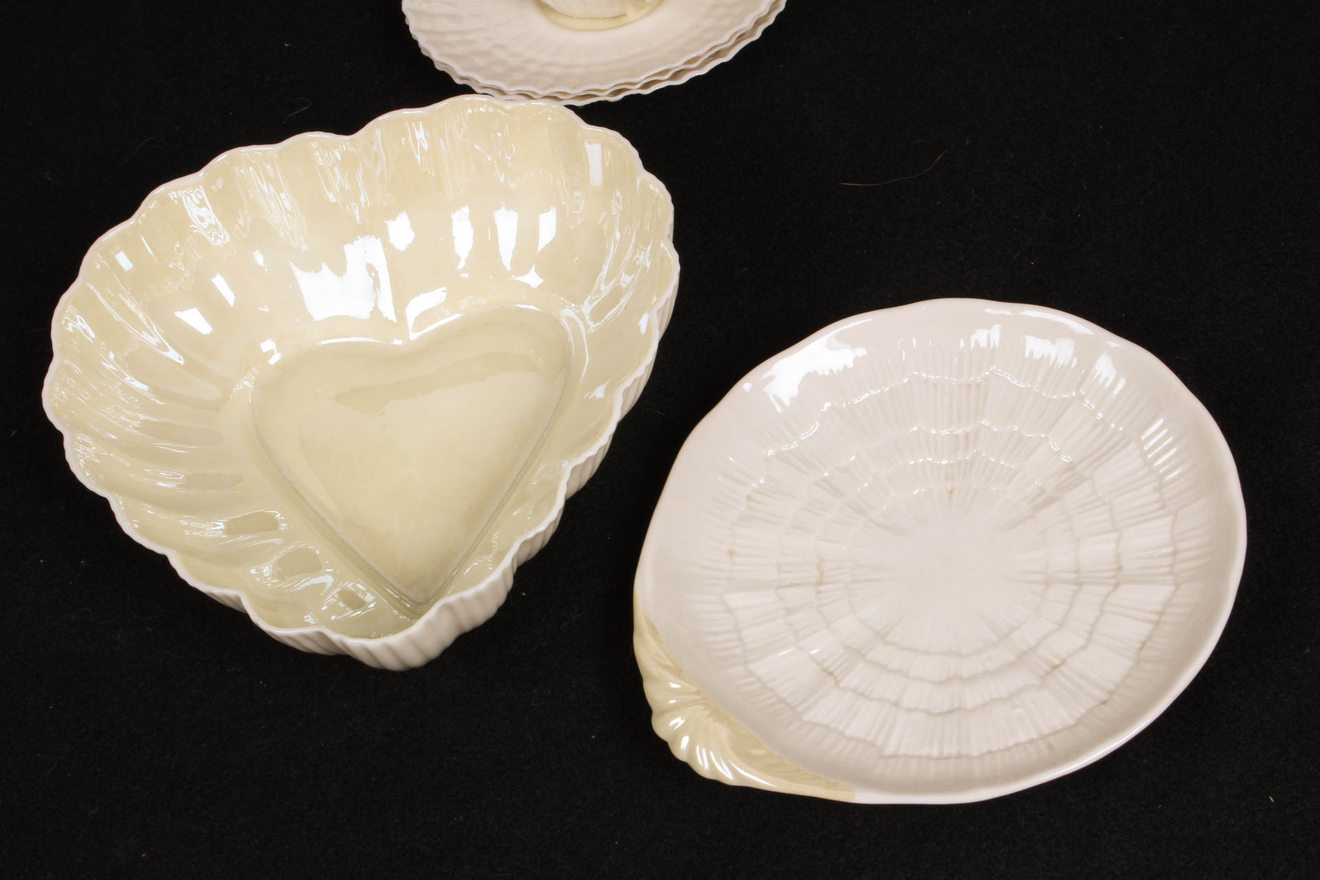 Yellow and White Belleek China Assortment | EBTH