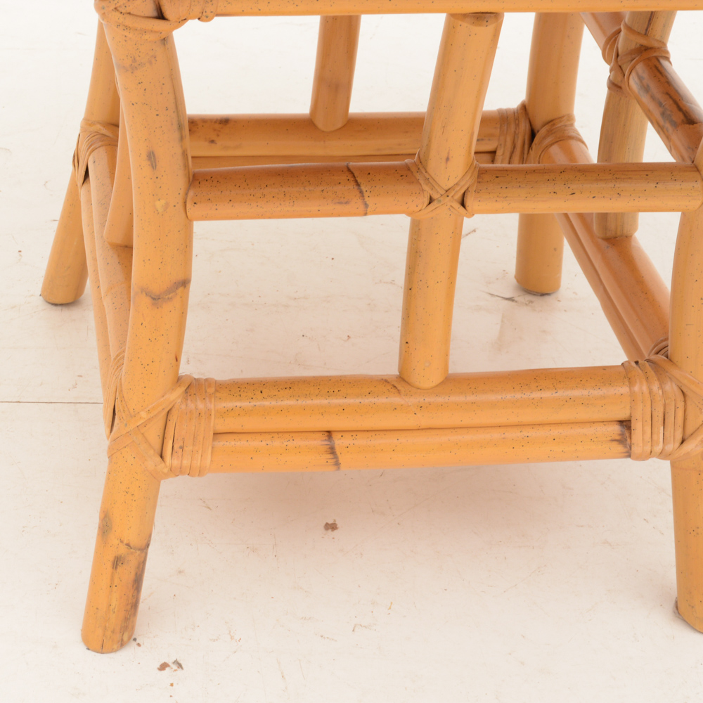 Circular Extendable Rattan Dining Table and Chairs | EBTH