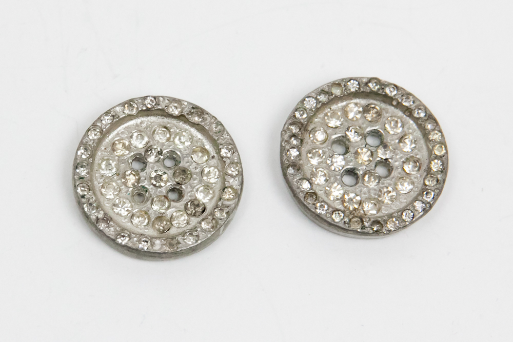 Collection of Rhinestone Embellished Buttons | EBTH