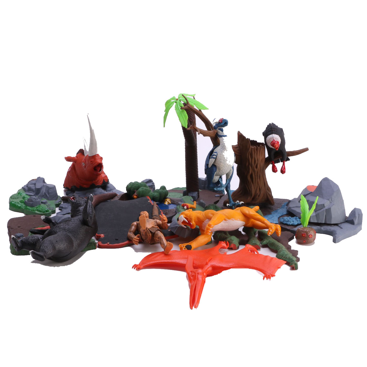 Aurora "Prehistoric Scenes: Tar Pit" Plastic Toy Models | EBTH