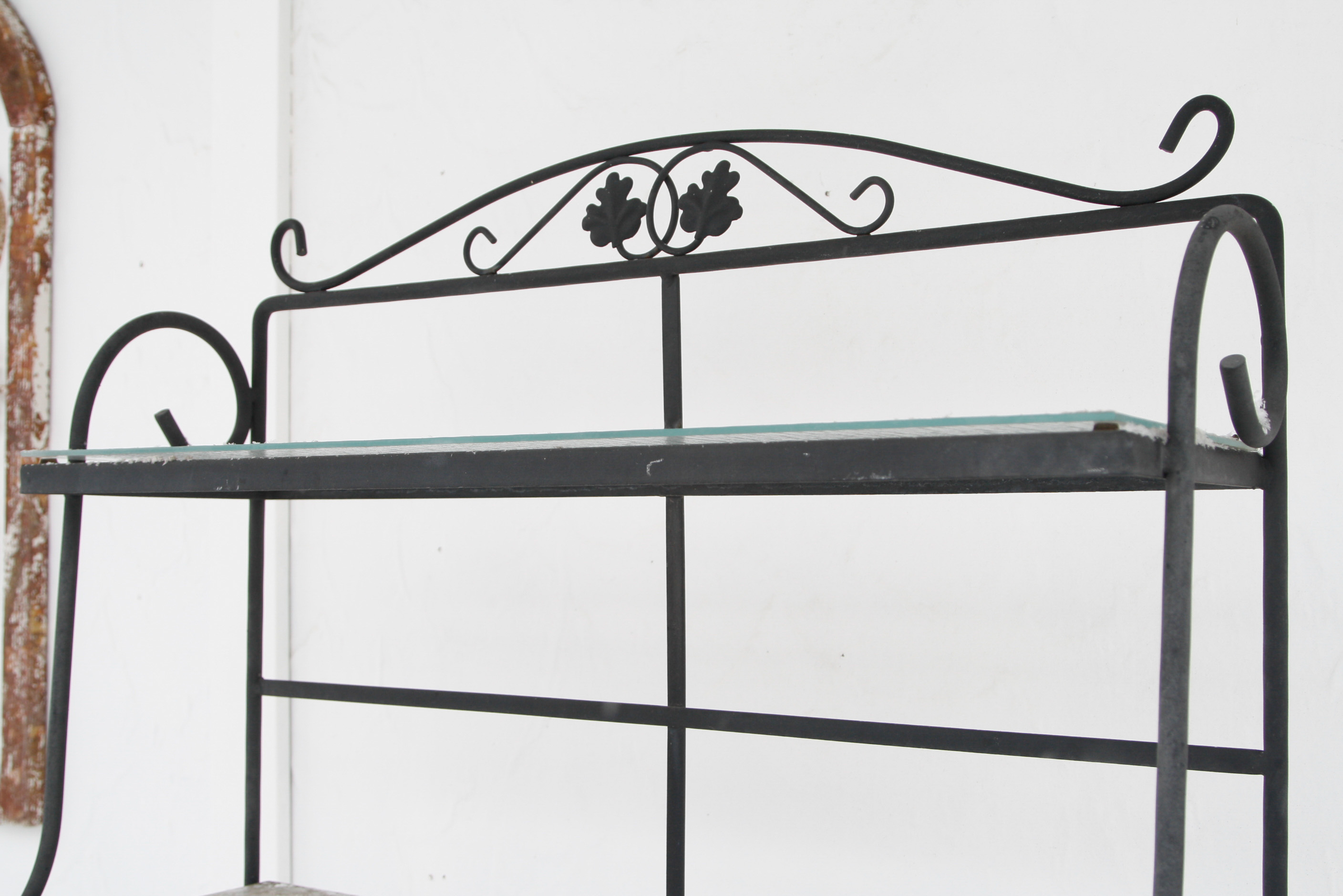 Wrought Iron Garden Rack and Cart | EBTH