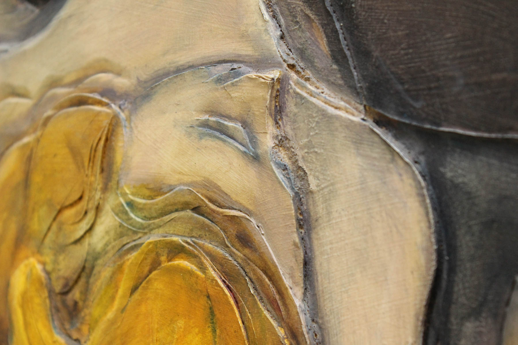 Ed Rosen Original Hand Carved Oil Painting | EBTH