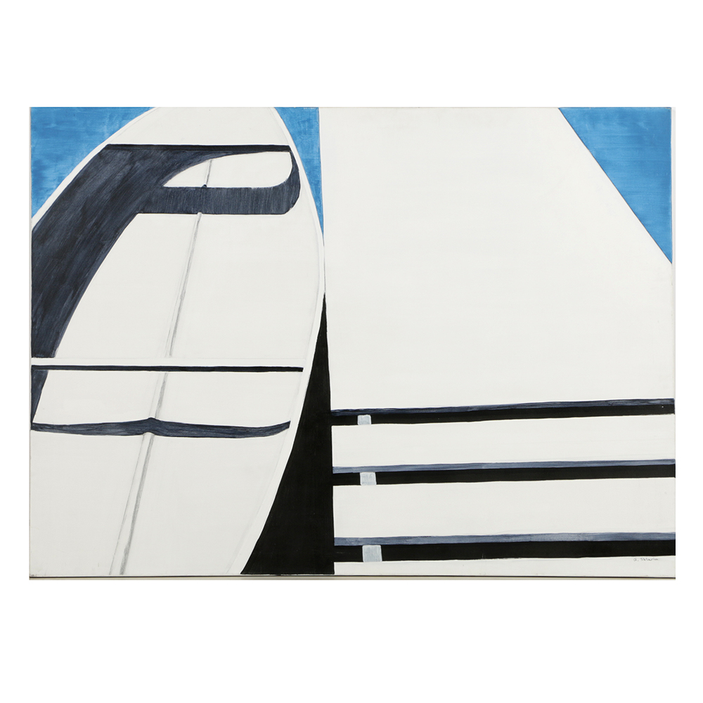 Ann Sklarin Acrylic Painting on Canvas "Canoe: 10" | EBTH