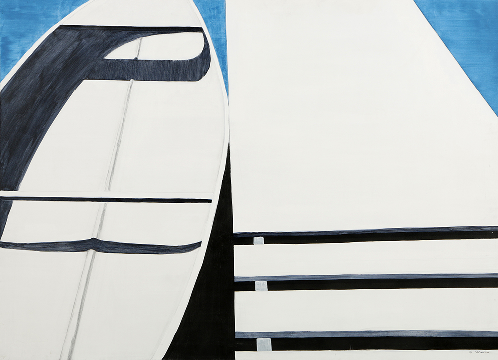 Ann Sklarin Acrylic Painting on Canvas "Canoe: 10" | EBTH