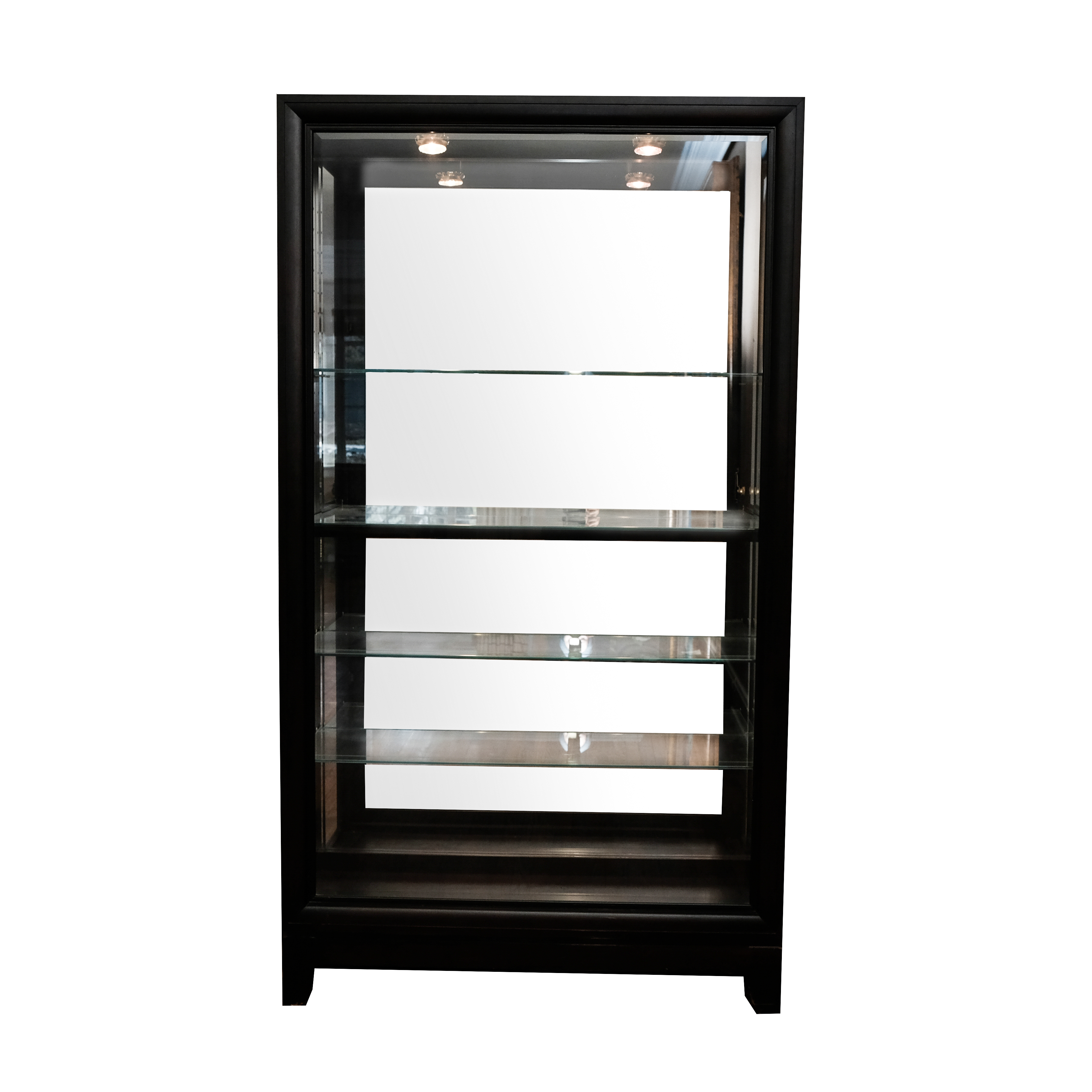 Wood and Glass Light-Up Display Case | EBTH