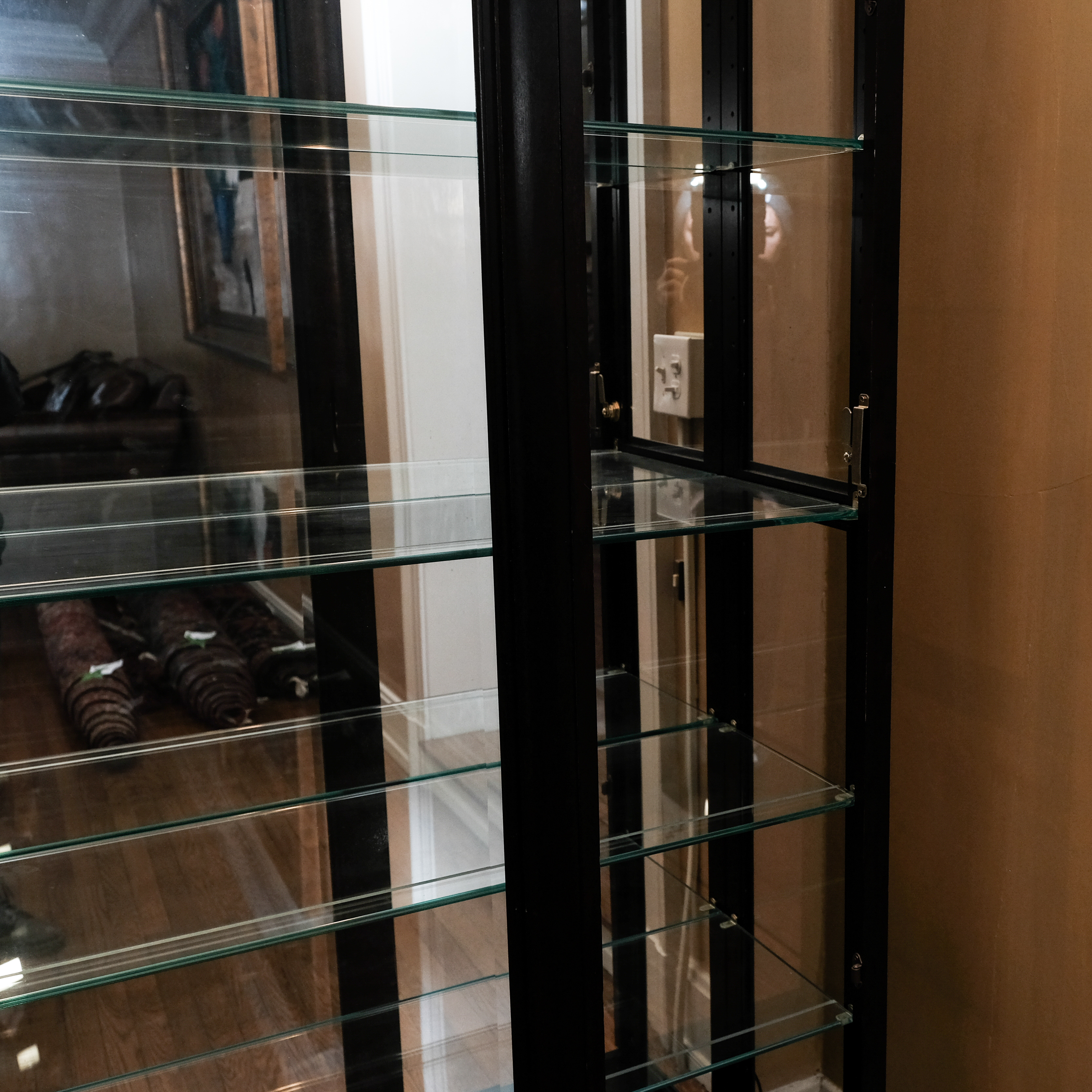 Wood and Glass Light-up Display Case | EBTH