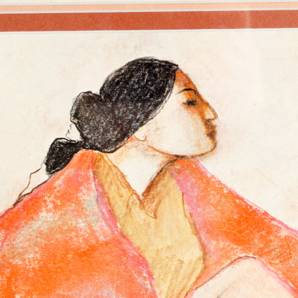 Hand-Signed R.C. Gorman Print, "Summer Lady" | EBTH