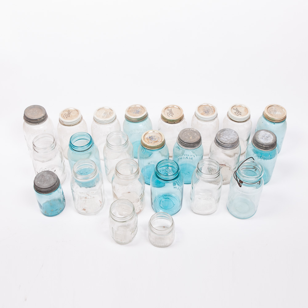Collection of Vintage Mason Jars | EBTH