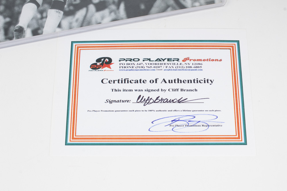 Cliff Branch Signed Raiders Photo | EBTH