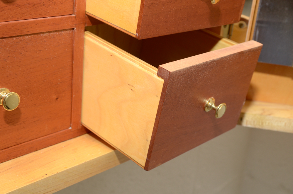 Custom Made Wall-Mounted Tool Cabinet with Hand Tools | EBTH