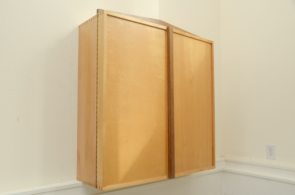 Custom Made Wall-Mounted Tool Cabinet with Hand Tools | EBTH