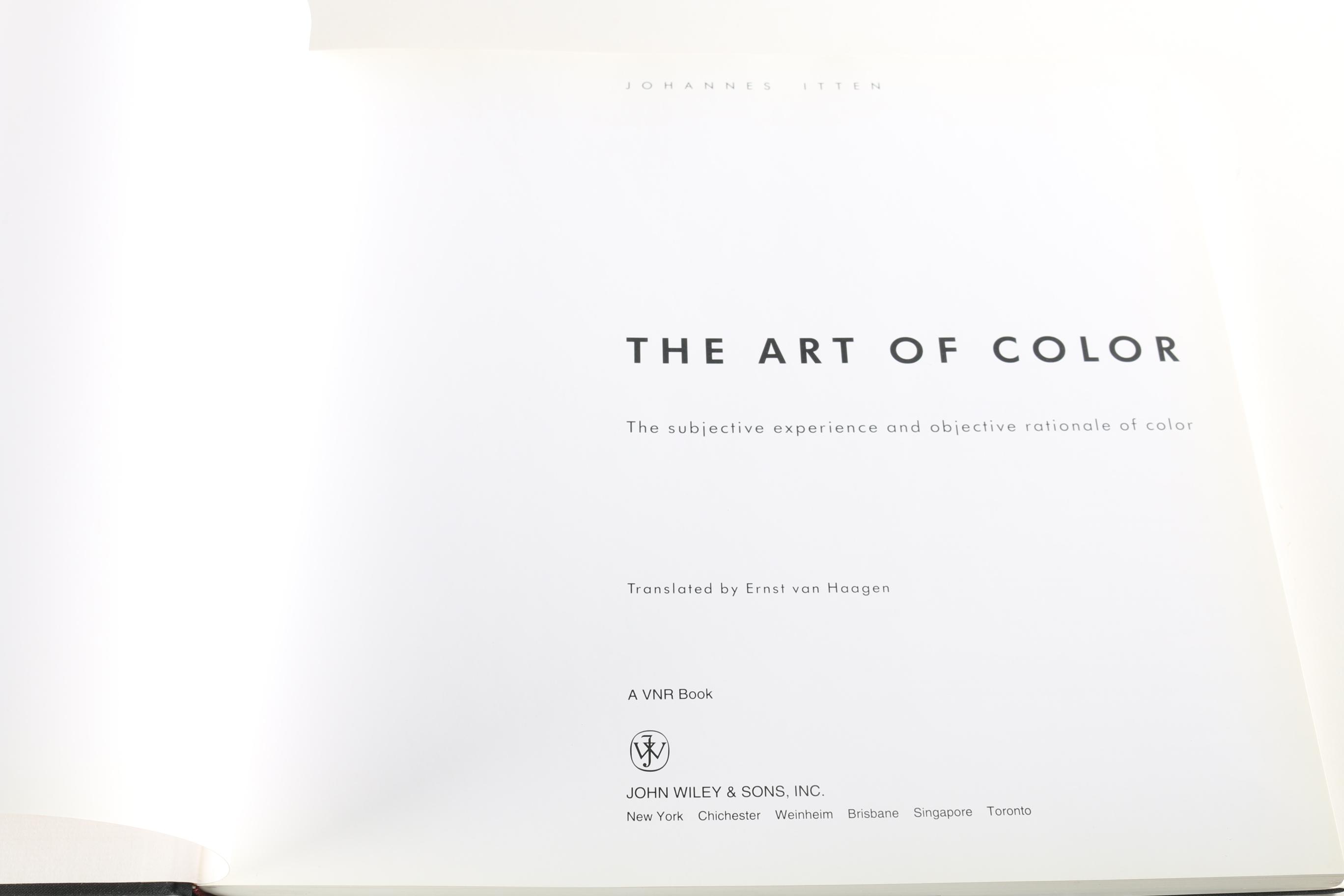 Hardcover "The Art Of Color" by Johannes Itten Book | EBTH
