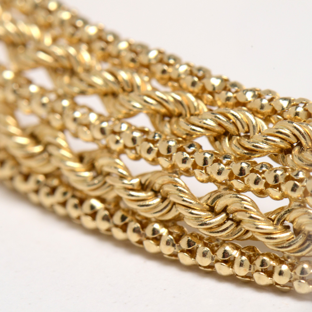 Peruvian 14K Yellow Gold Bracelet | EBTH