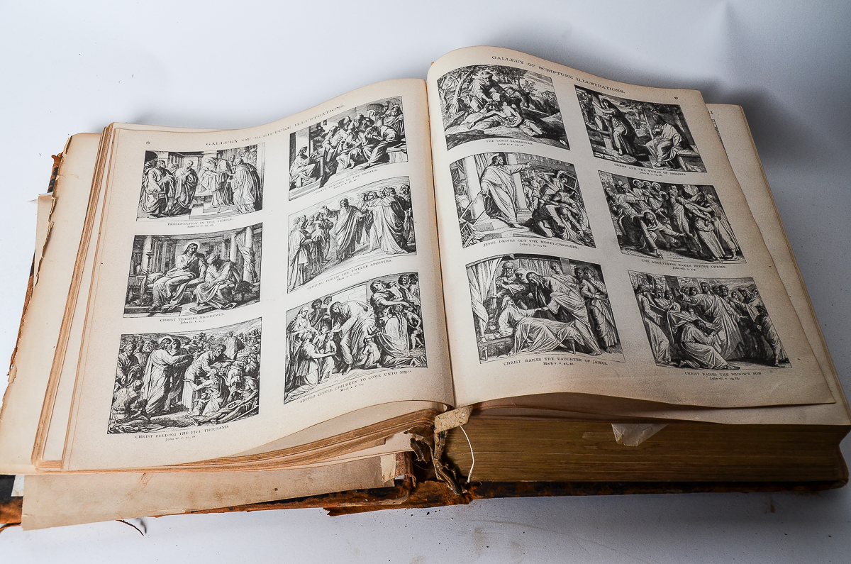 1872 Antique Holy Bible | EBTH