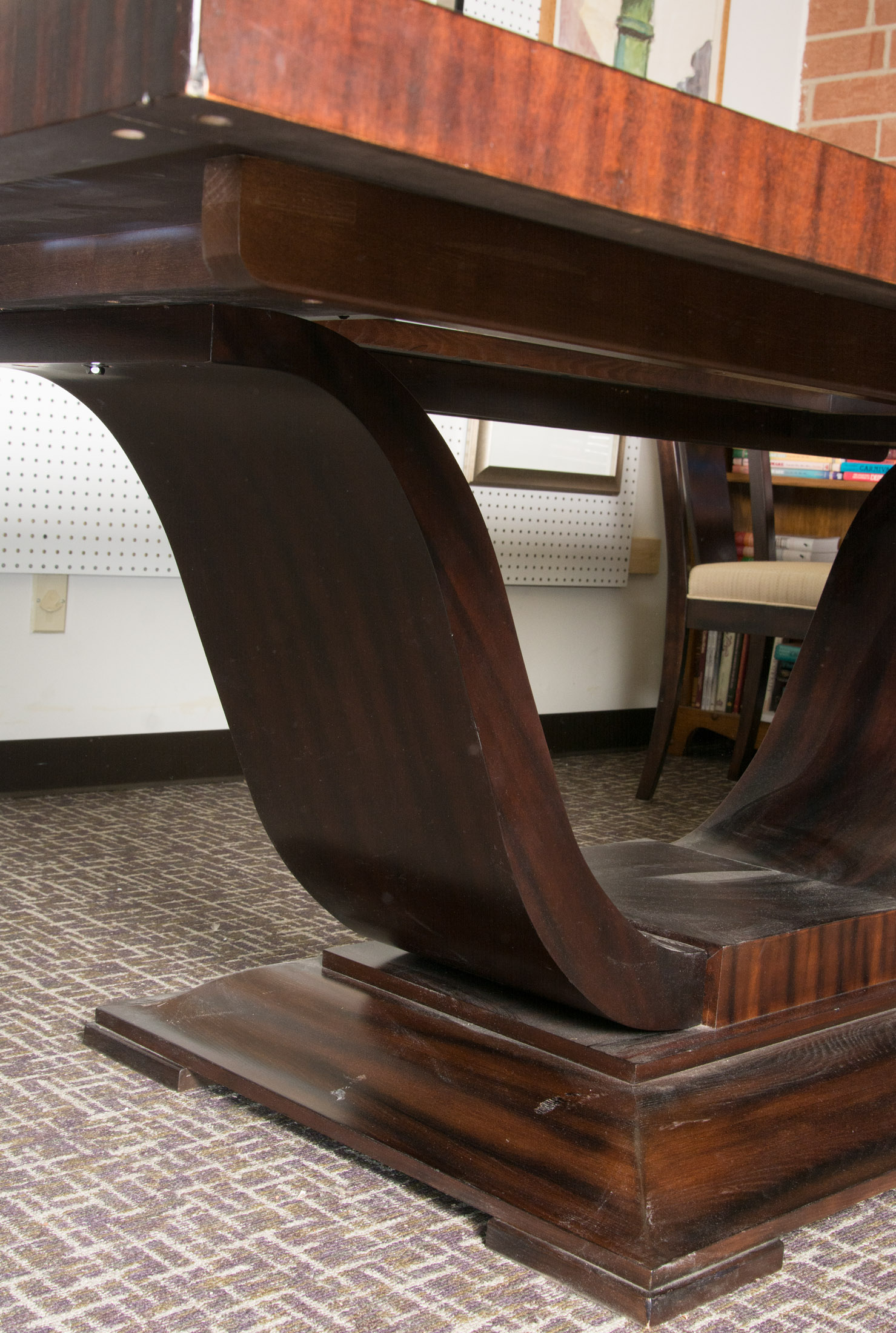 Modern Mahogany Dining Table | EBTH